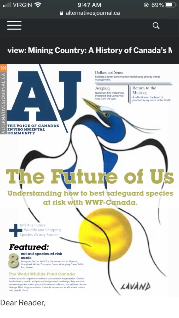 The Alternatives Journal Story - A\J